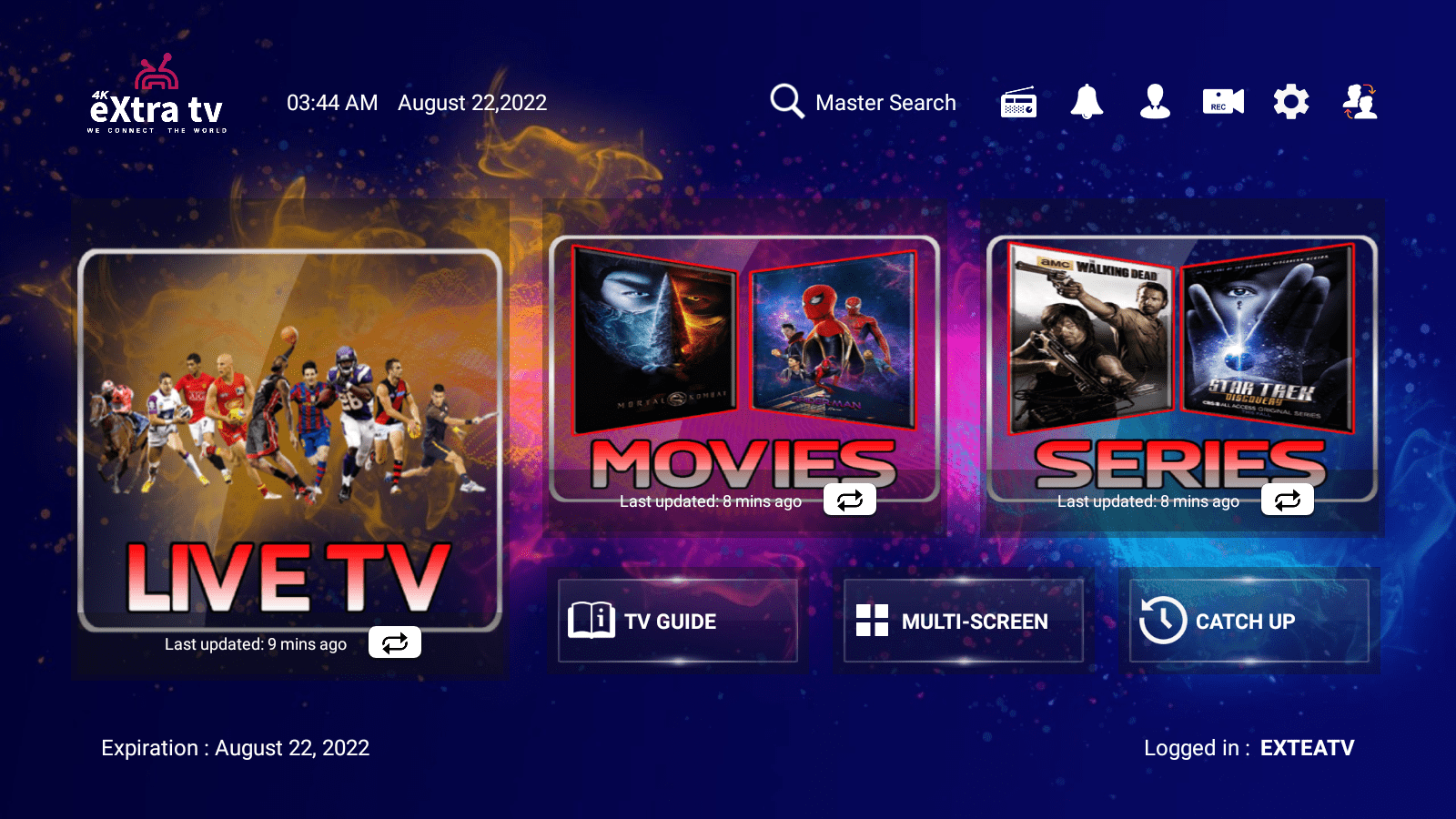 Android أجهزة - Extra Tv